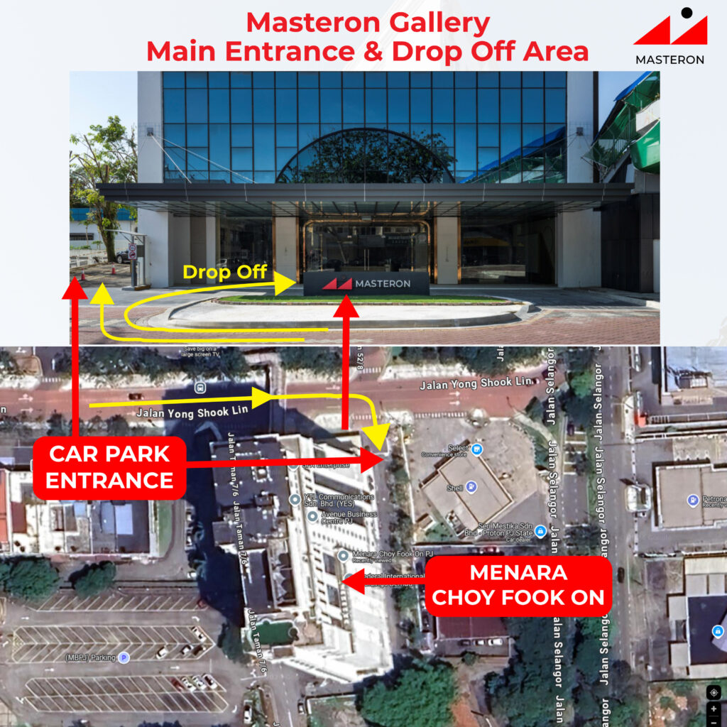 Main Entrance, Drop Off Area and Car Park Entrance for The New Masteron ...